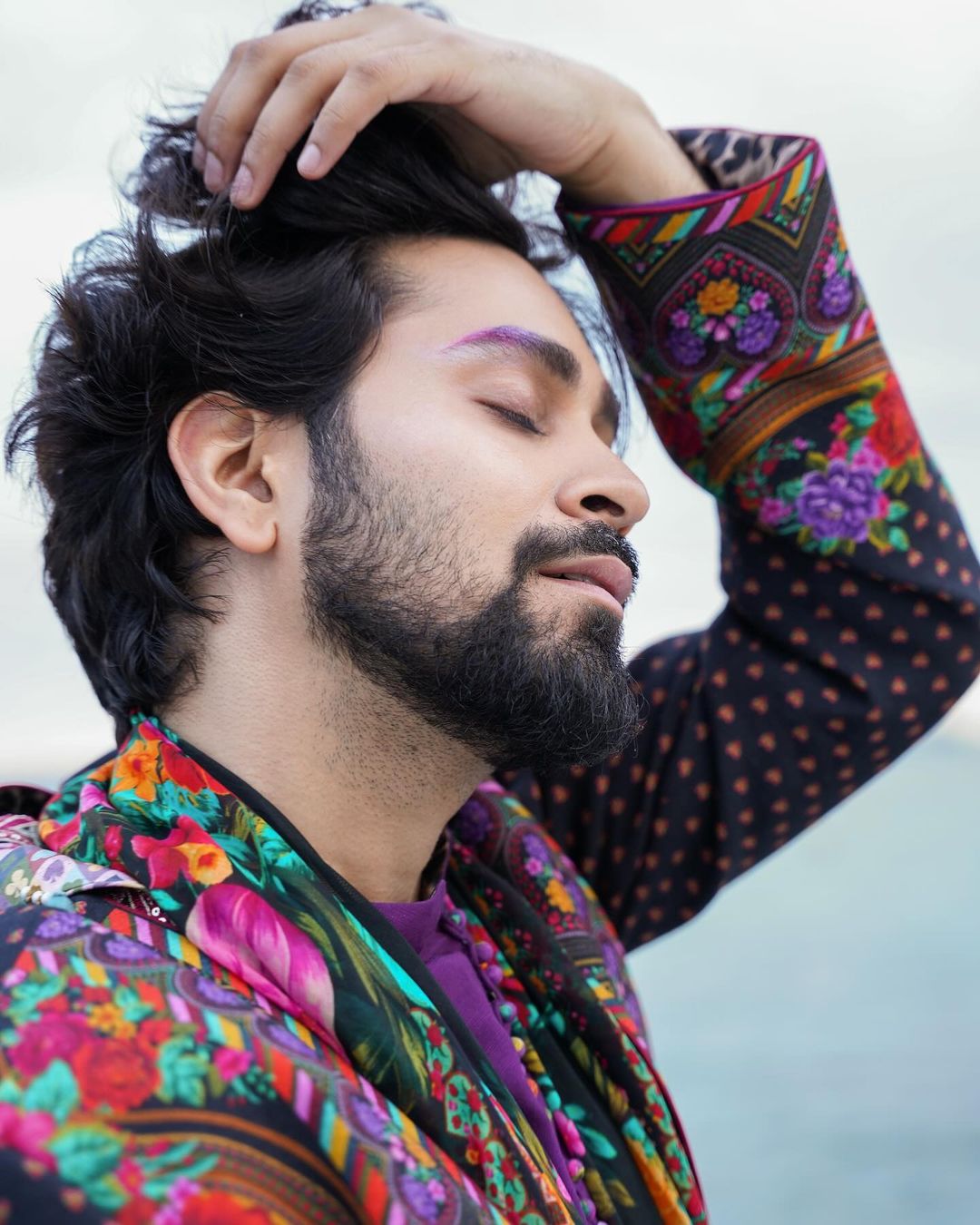 Ankush Bahuguna Lights Up Cannes 2024 With Desi Drama and Ombre Brows