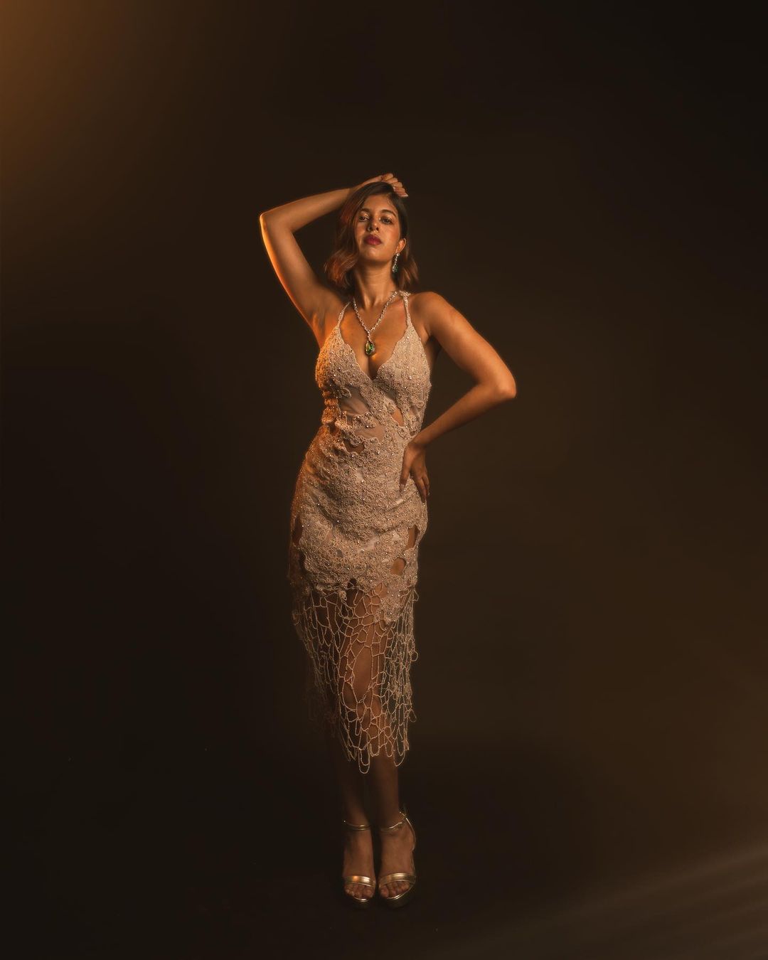 Sejal Kumar Shines in Glamorous Gold Gown at India Couture Week